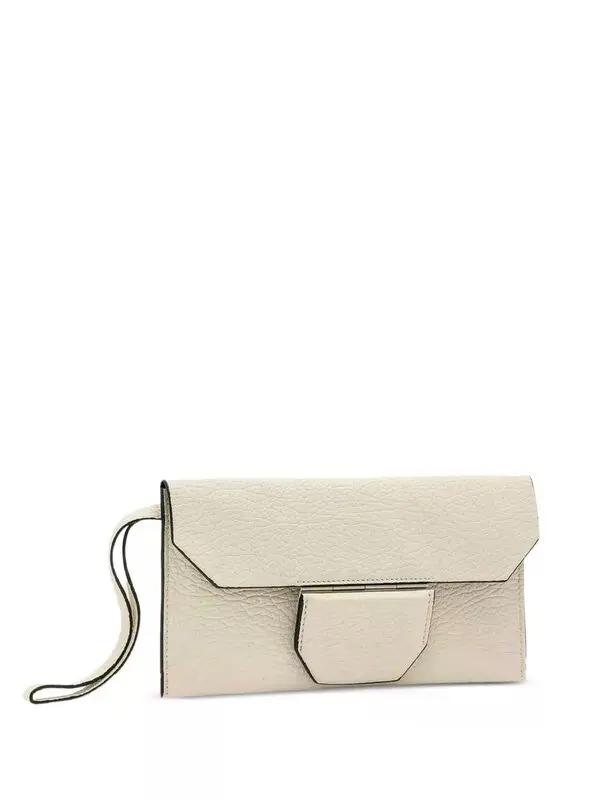 ALLSAINTS Leather Clutch Bag With Wrist Strap