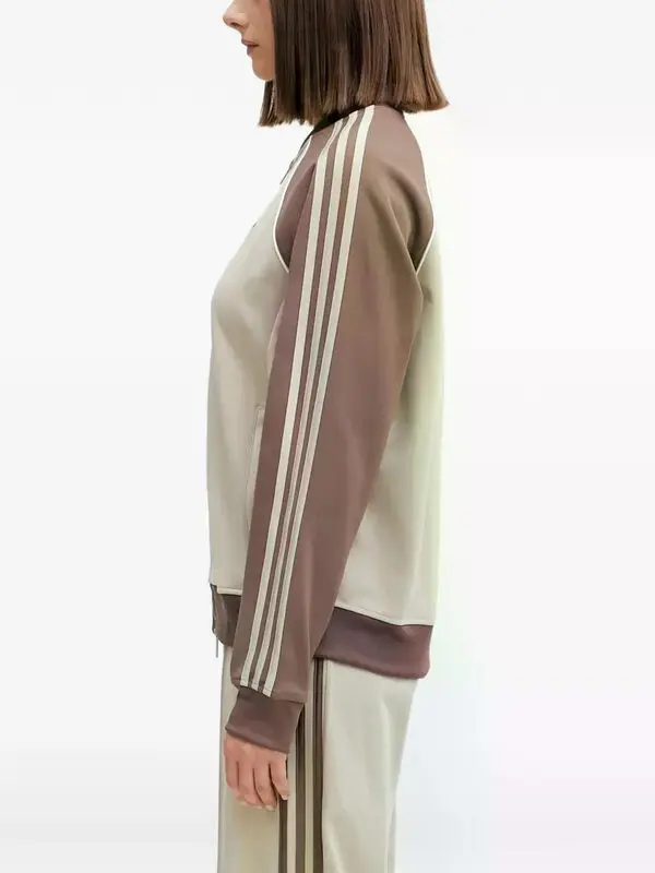 Adidas Logo Embroidered Zip-up Sweatshirt