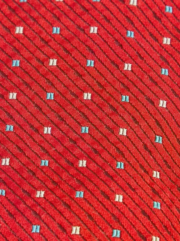 Valentino Garavani Jacquard-woven Silk Tie - Red