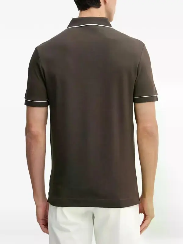 Lacoste Piped-trim Short-sleeve Polo Shirt