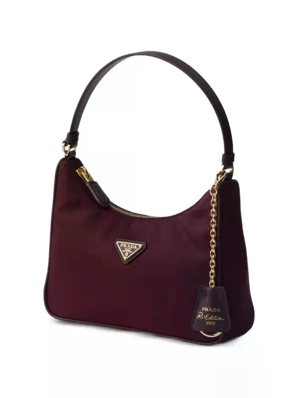 Prada Re-edition 2005 Re-nylon And Saffiano Leather Mini Shoulder Bag - Red
