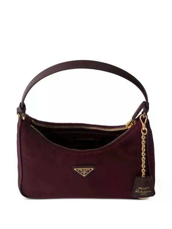 Prada Re-edition 2005 Re-nylon And Saffiano Leather Mini Shoulder Bag - Red