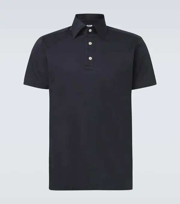 Kiton Cotton Polo Shirt - Blue