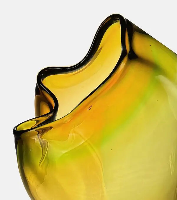 ALEXA LIXFELD Komet Glass Vase - Yellow