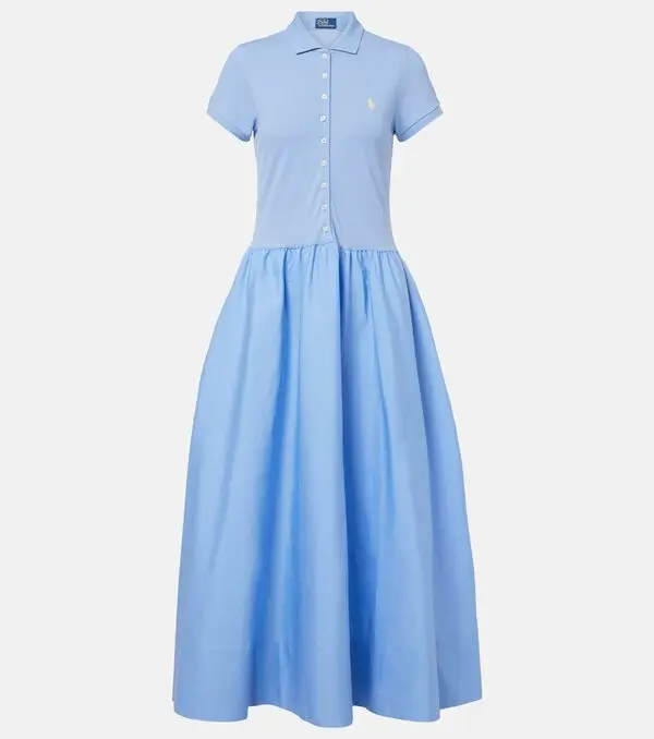 Polo Ralph Lauren Cotton-blend Shirt Dress - Blue
