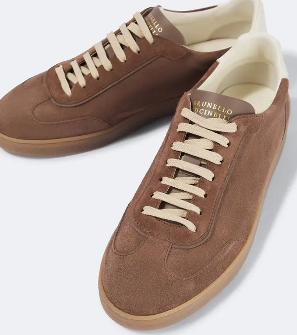 Brunello Cucinelli Lace-up Suede Sneakers