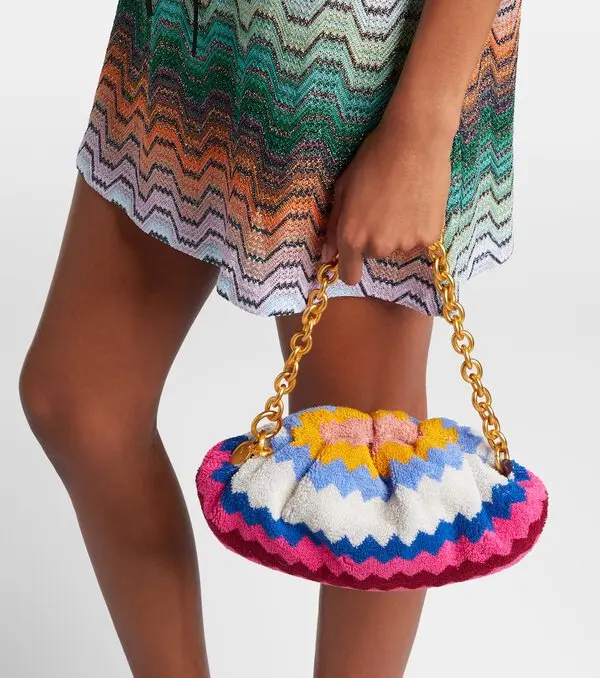Missoni Zigzag Terry Clutch With Chain Strap