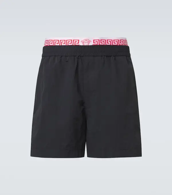 Versace Layered Waistband Shorts