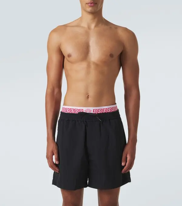Versace Layered Waistband Shorts