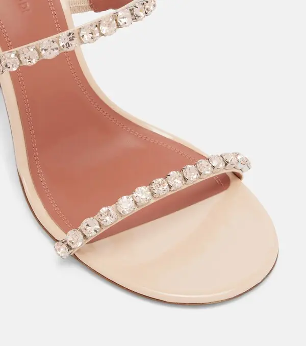 Amina Muaddi Gigi Embellished Sandals