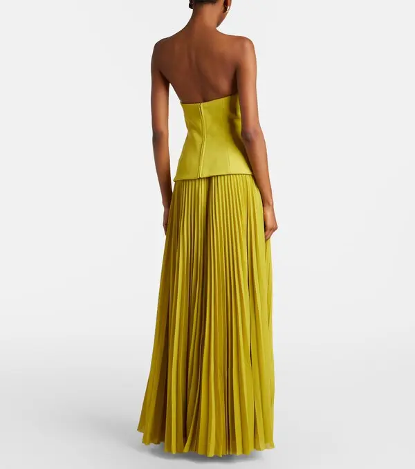 Solace London Britt Plissé Maxi Dress