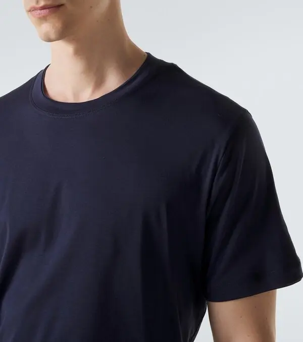 Eleventy Cotton-blend T-shirt - Blue