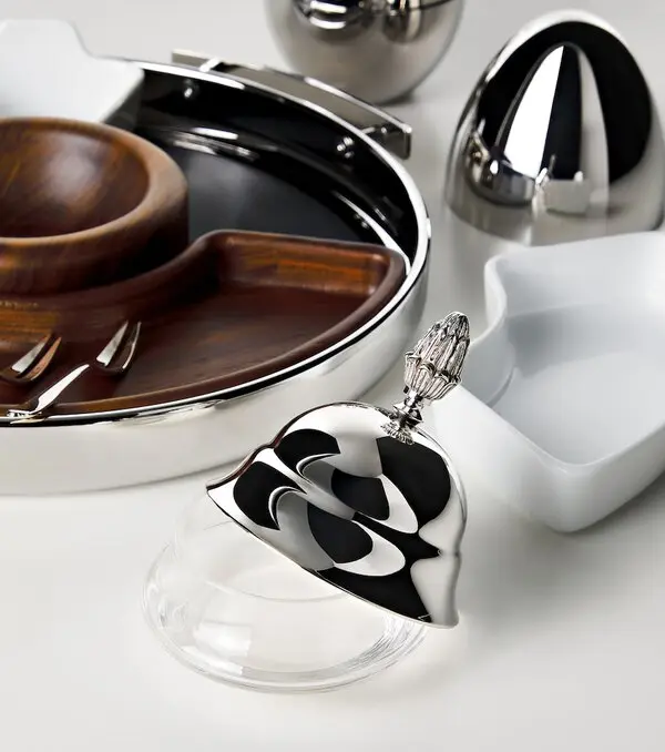Christofle Malmaison -plated Butter Dish