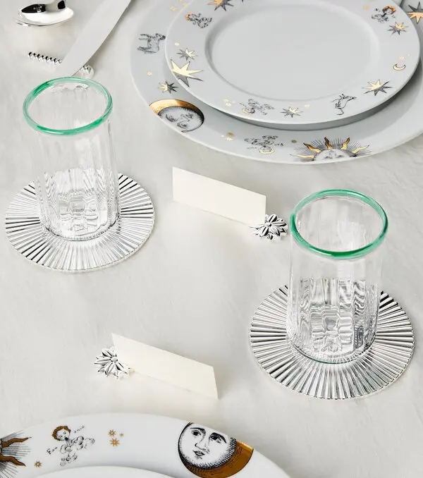 Christofle Malmaison Set Of 2 -plated Coasters