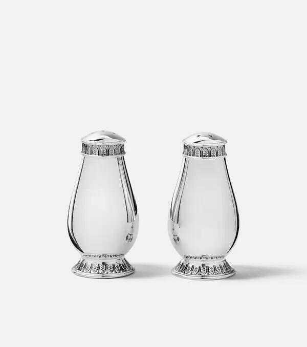 Christofle Malmaison -plated Salt And Pepper Shakers - Silver
