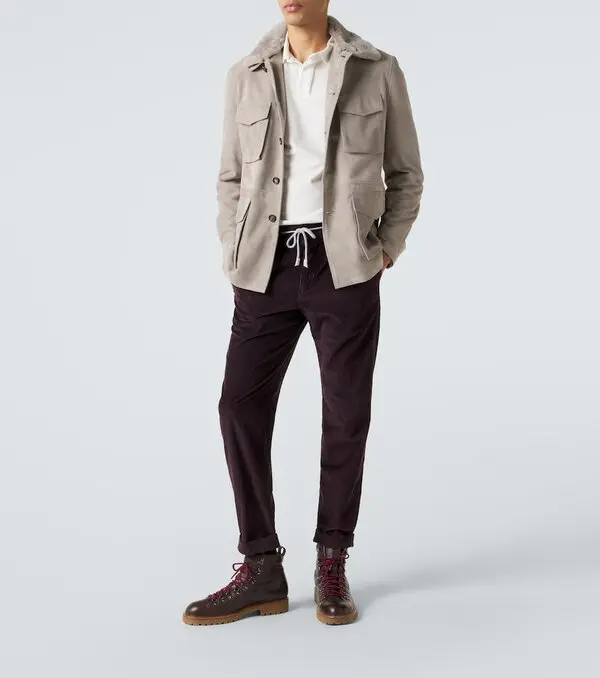 Eleventy Leather Lace-up Boots