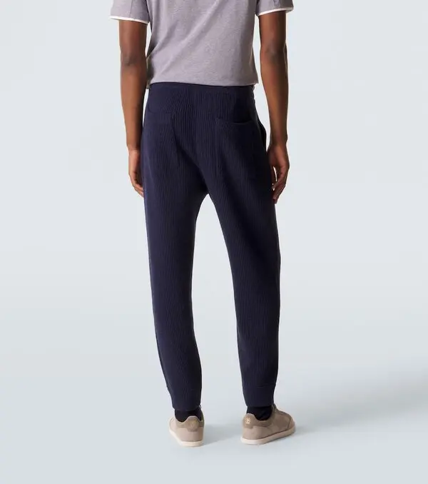 Brunello Cucinelli Ribbed-knit Cashmere Sweatpants