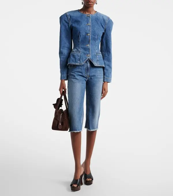 Magda Butrym Faded Capri Jeans