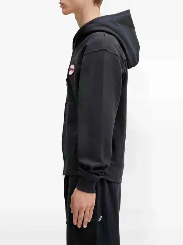 Gramicci Logo Patch Zip-up Hoodie - Black