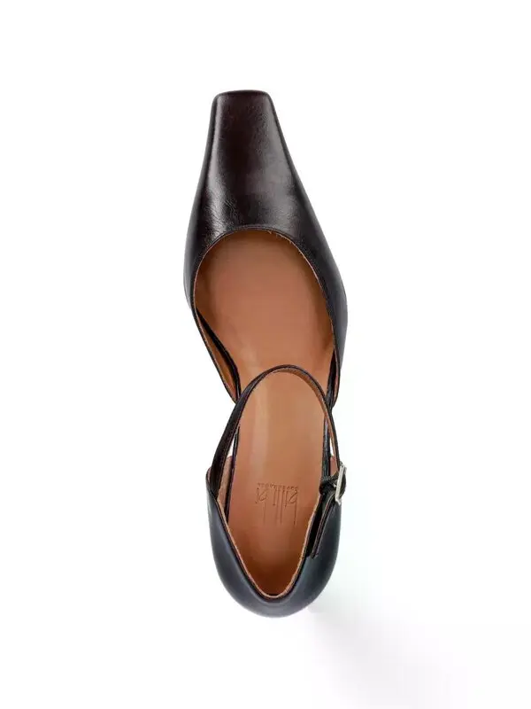 BILLI BI Square-toe Buckle-fastening Pumps