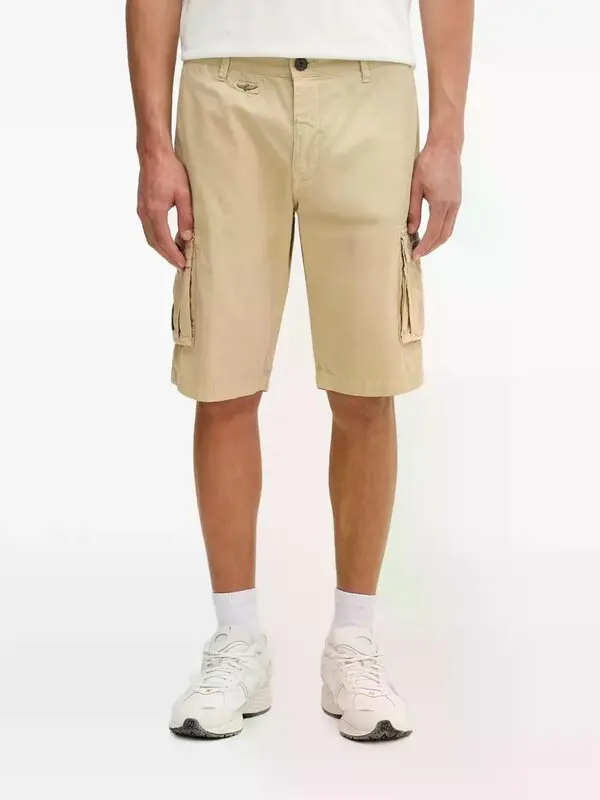 AERONAUTICA MILITARE Cargo Shorts With Logo Plaque
