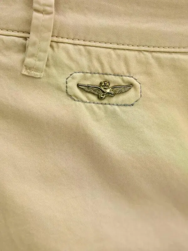 AERONAUTICA MILITARE Cargo Shorts With Logo Plaque