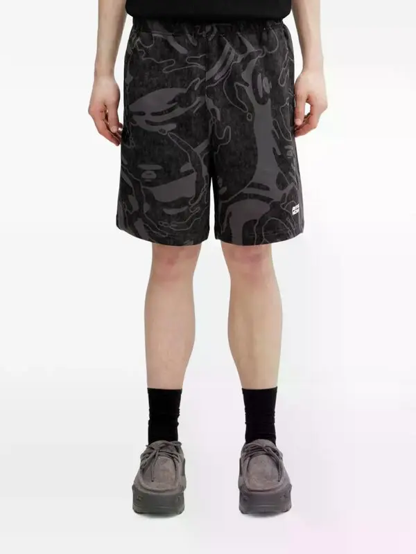 AAPE BY *A BATHING APE Graphic Print Shorts