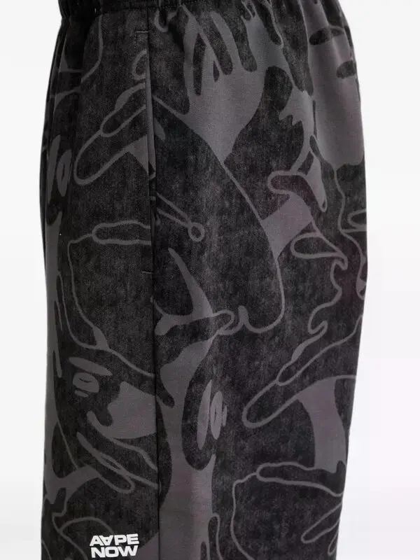 AAPE BY *A BATHING APE Graphic Print Shorts