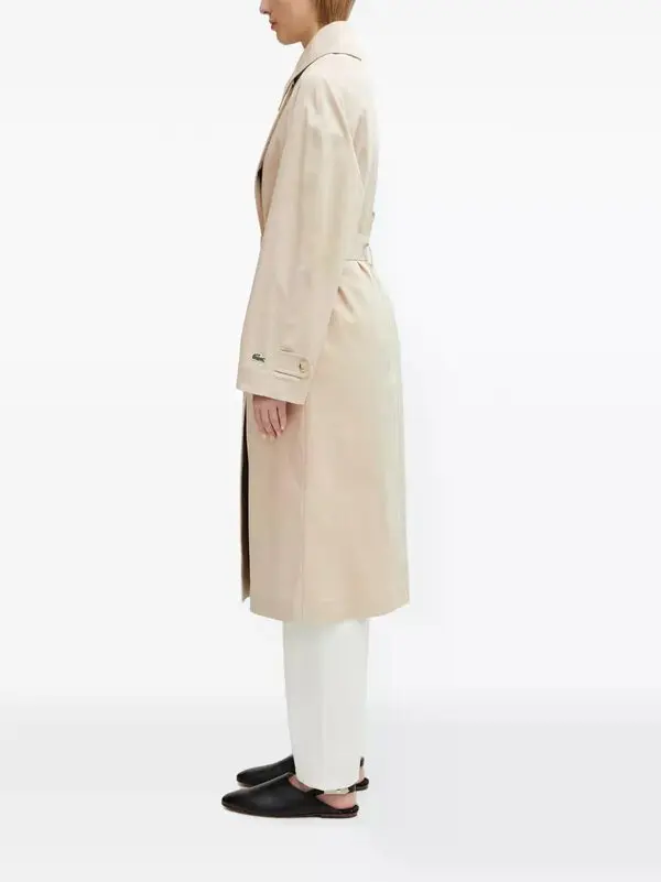 Lacoste Double-breasted Belted Trench Coat