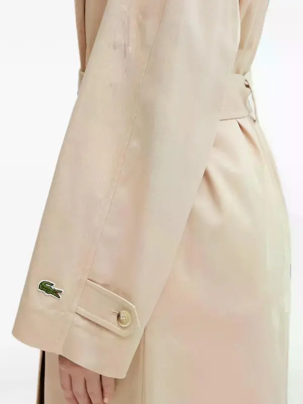 Lacoste Double-breasted Belted Trench Coat