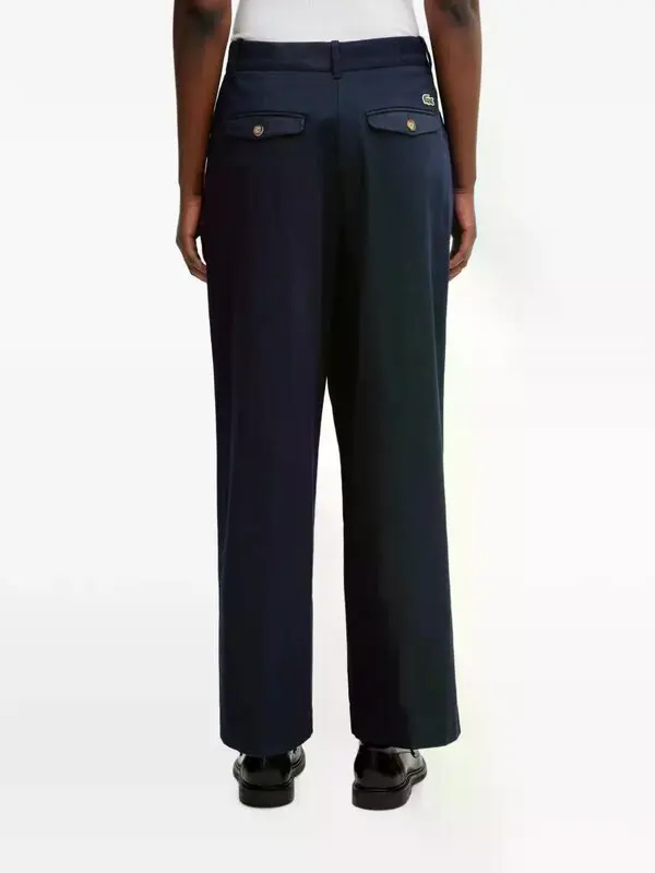 Lacoste Pleated Wide-leg Tailored Trousers