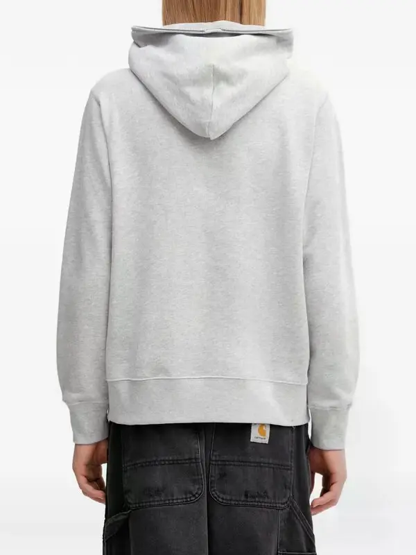 A BATHING APE Logo Patch Zip-up Hoodie