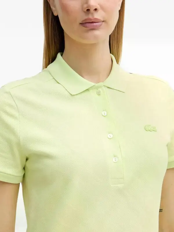 Lacoste Logo Patch Short Sleeve Mini Dress