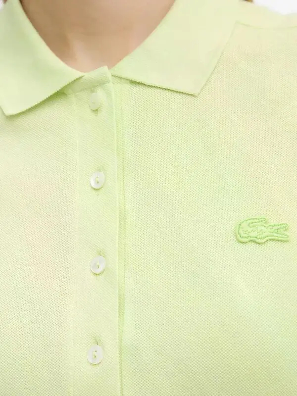 Lacoste Logo Patch Short Sleeve Mini Dress