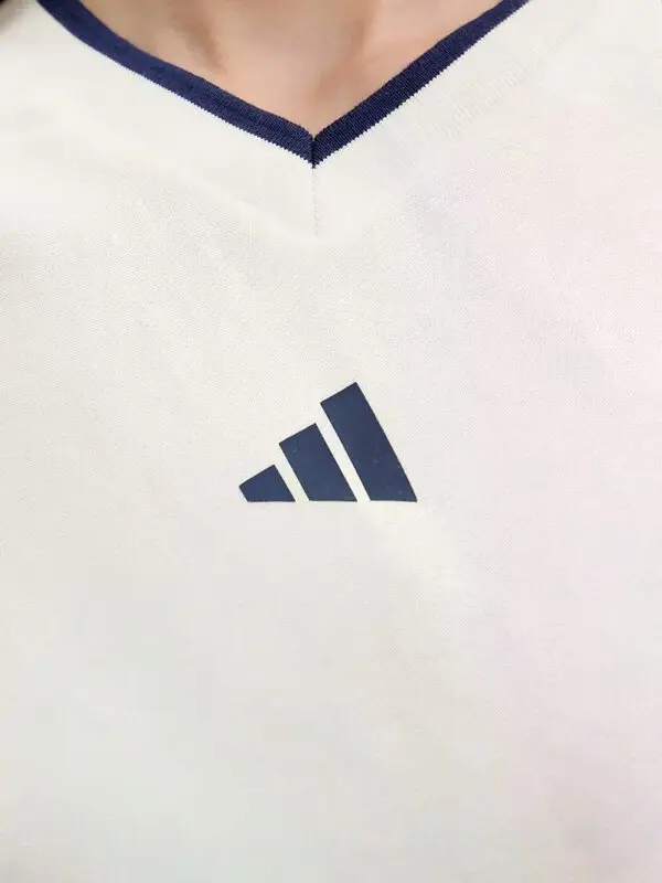 Adidas Logo-print Press-stud Sweater
