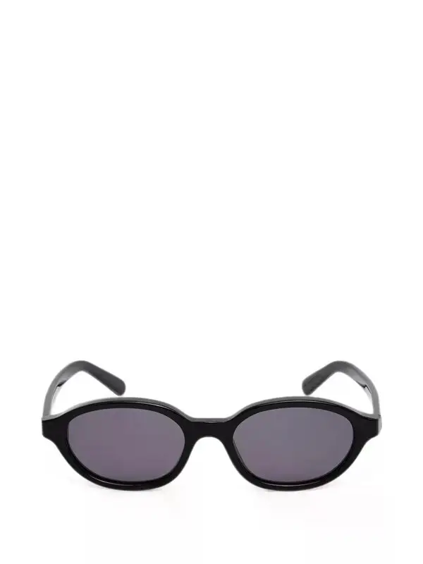 MAISON MARGIELA Oval Frame Sunglasses - Black