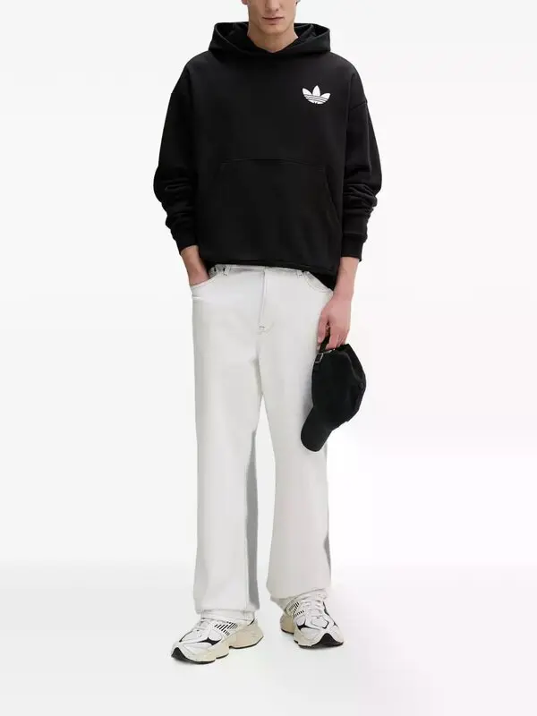 Adidas World Wide Hoops Logo-print Hoodie