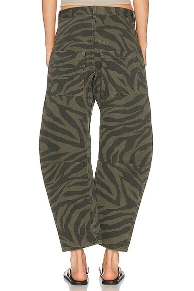 NILI LOTAN Print Barrel Pant - Camo Zebra
