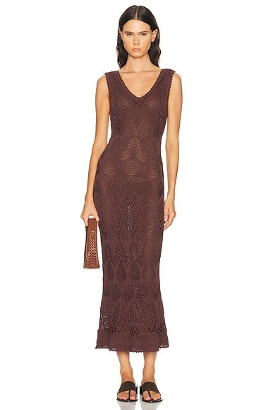 Staud Roan Knit Dress - Root
