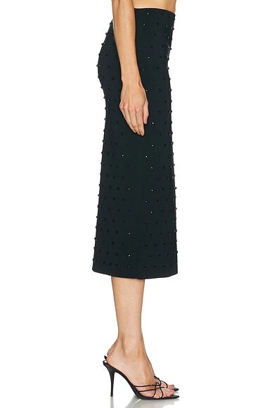 Carolina Herrera Embellished Midi Pencil Skirt