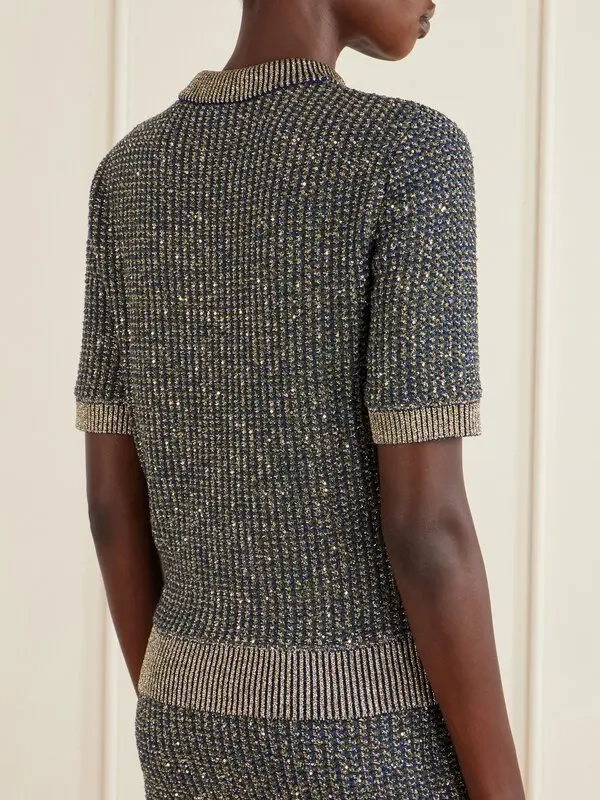 Balmain Embellished Tweed Sweater - Multi