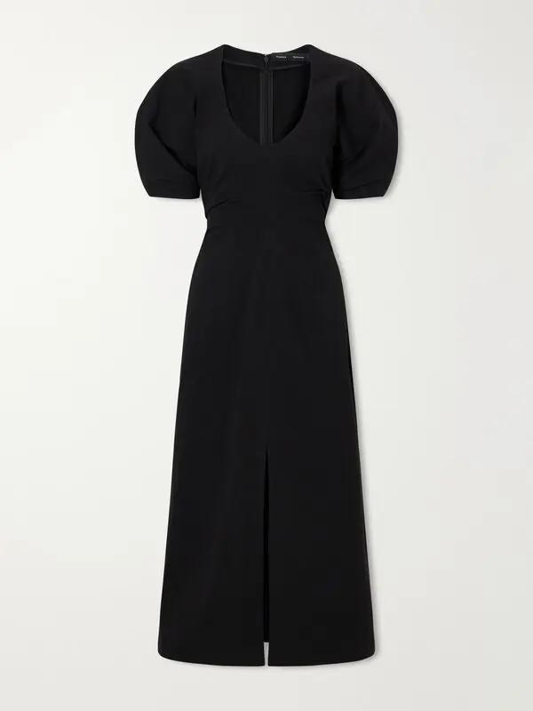 Proenza Schouler Clarissa Cotton-blend Jersey Midi Dress - Black
