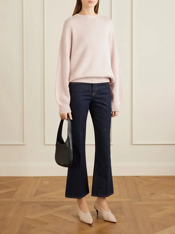Khaite Margaux Cashmere Oversized Sweater - Pink