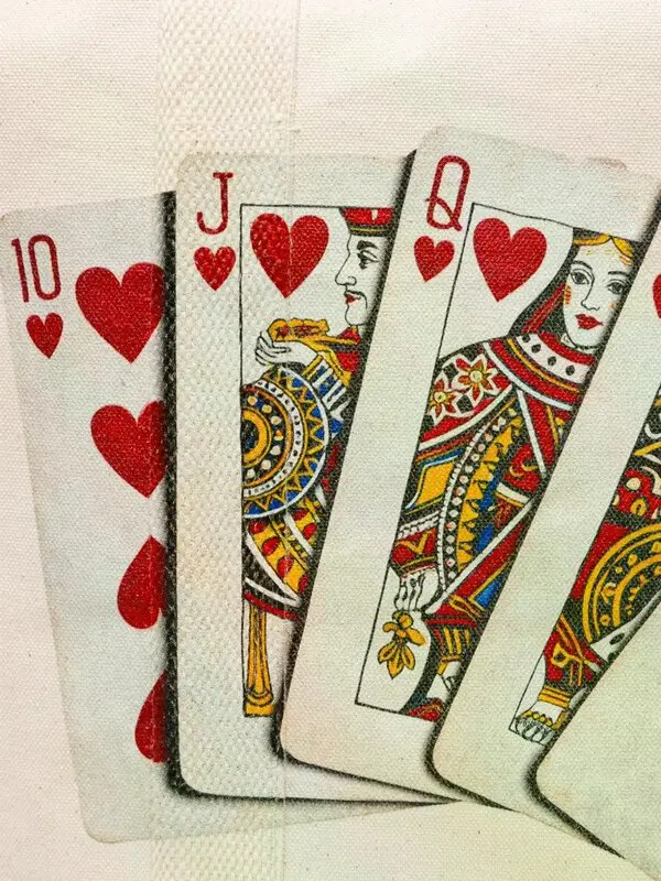 MELT Playing Card Print Tote Bag