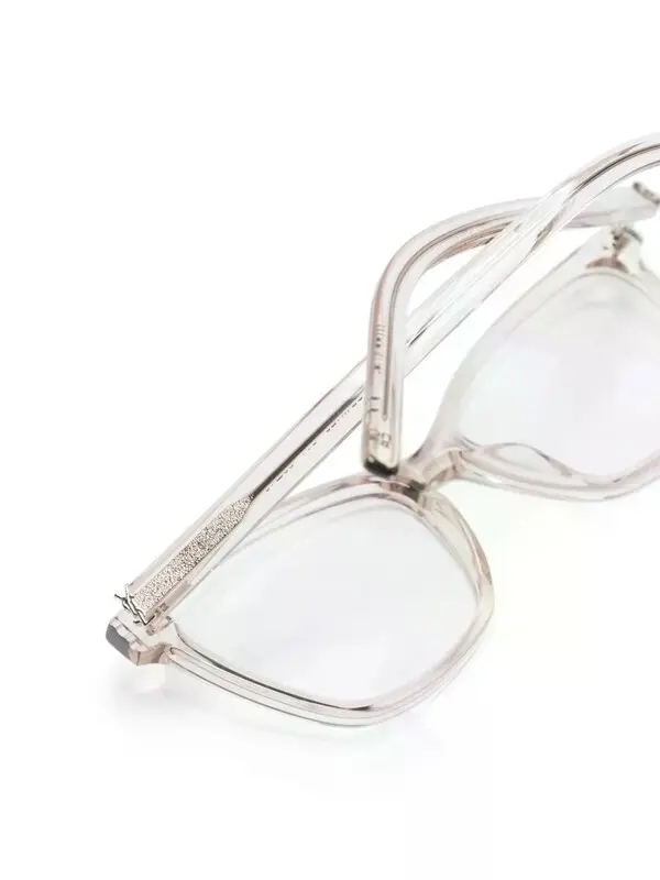 Saint Laurent Transparent Rectangle-frame Glasses