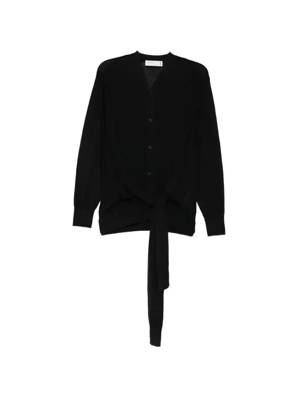 Toga High-gauge Knitted Cardigan With Front Tie Detail