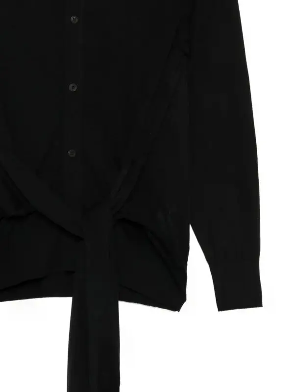 Toga High-gauge Knitted Cardigan With Front Tie Detail