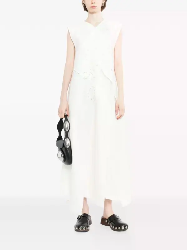 LITKOVSKA Layered Embroidered V-neck Dress
