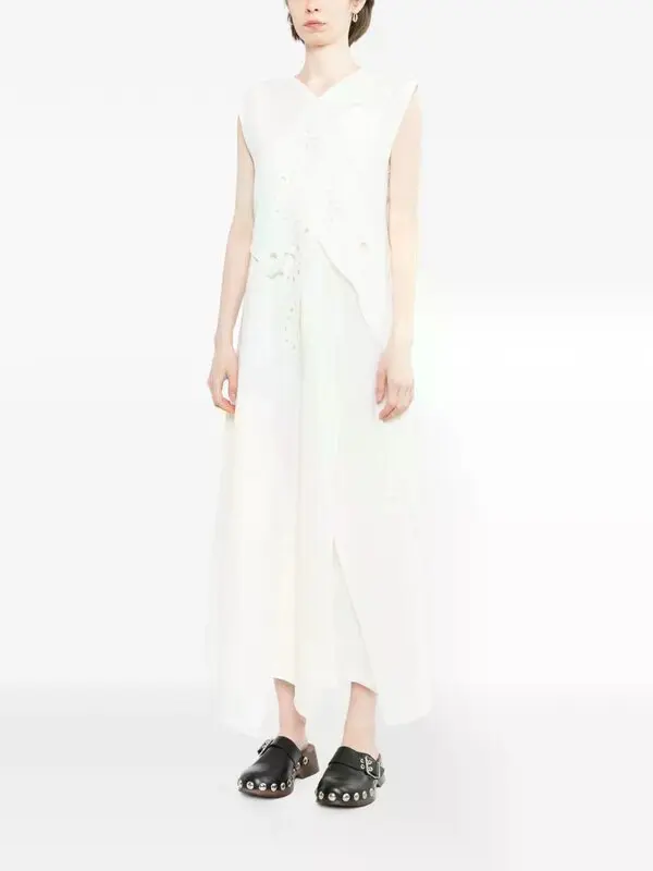 LITKOVSKA Layered Embroidered V-neck Dress