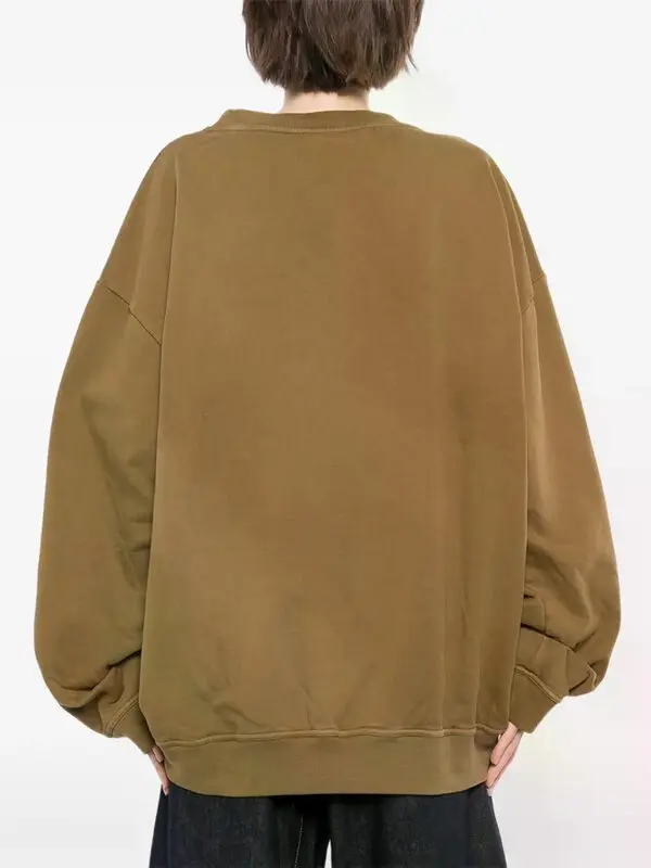 MARINA YEE Crew Neck Sweatshirt With Ribbed Detailing